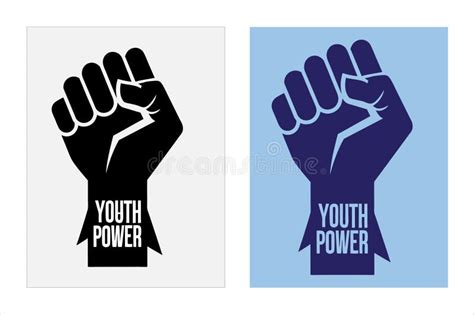 Youth Strength And Unity Vector Illustration T Shirt Design Stock