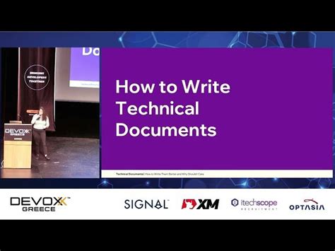 Devoxx Talk Technical Documentation How Can I Write Them Better And Why Should I Care From