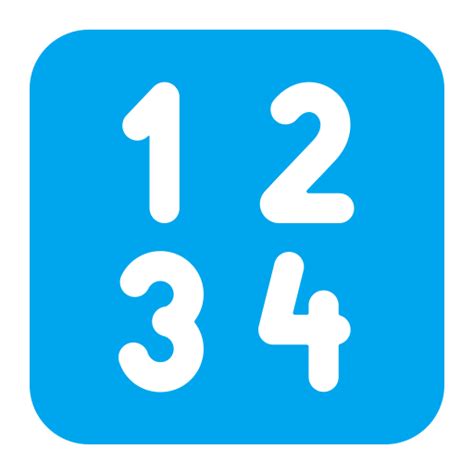 Input Numbers Flat Icon Fluentui Emoji Flat Iconpack Microsoft