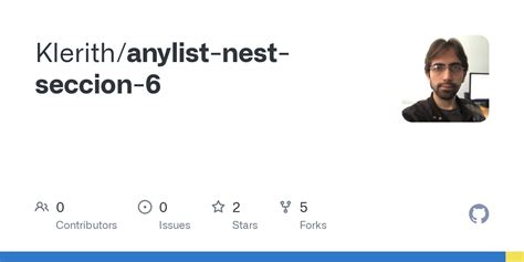 github klerith anylist nest seccion 6