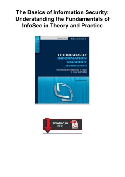 The Basics Of Information Security Understanding The Fundamentals Of Infosec In Theory And Practice