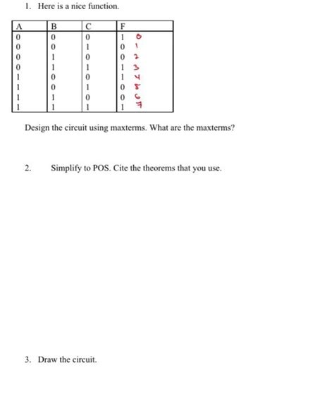 solved 1 here is a nice function design the circuit using