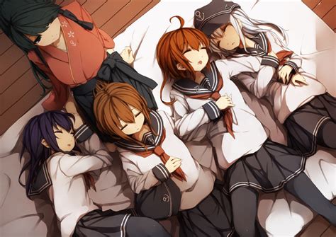 Hibiki Inazuma Ikazuchi Akatsuki And Houshou Kantai Collection Drawn By Genyaky Danbooru
