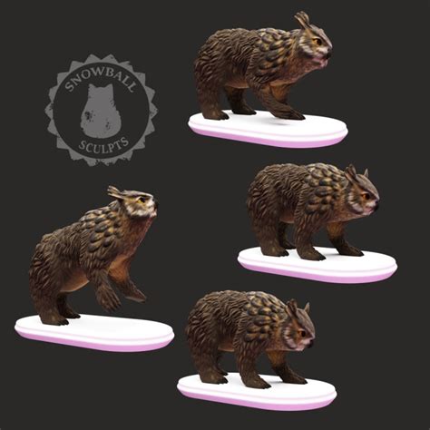 3d Printable Owlbear Set By Snowball Sculpts