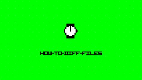 How To Diff Files Stories Hackernoon