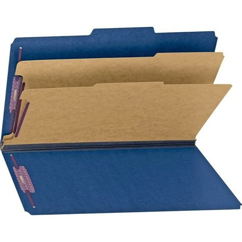 Partition Folder Dark Blue Legal 2 Partition Lápiz Papel