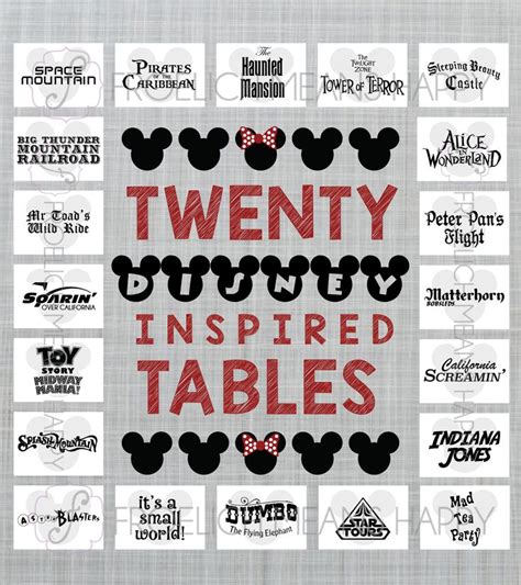 Mickey Mouse Inspired Tablecloth Disney Wedding Decor