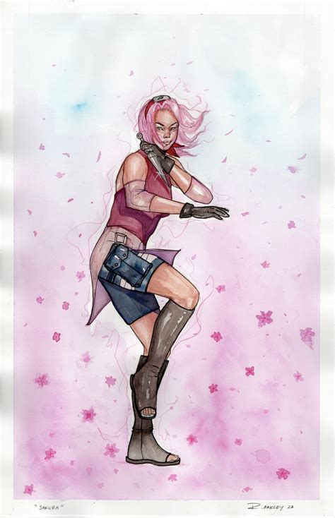 Sakura In Bryan Clarks Naruto Comic Art Gallery Room