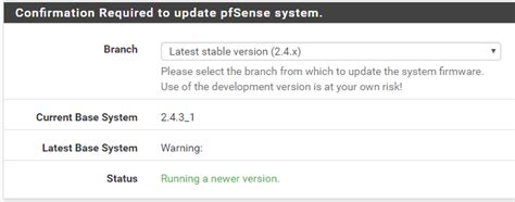 Upgrade Running A Newer Version Netgate Forum