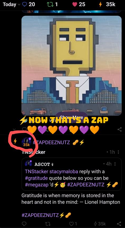 Now Thats A Zap ⚡ Stacker News ~nostr