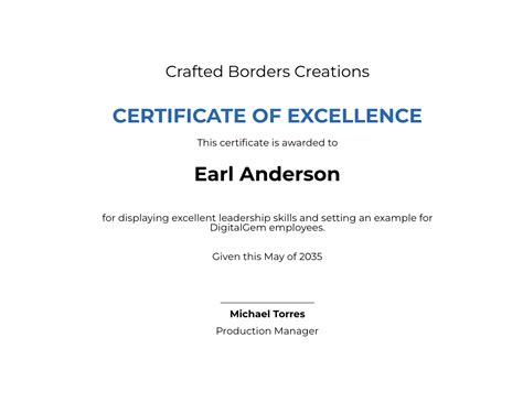 Free Printable Border Certificate Templates To Customize Online