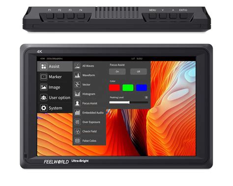 FEELWORLD FW Inch Nit Daylight Viewable Camera Field Monitor K HDMI Input Output