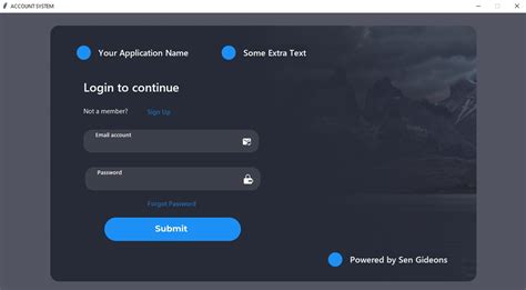 Python Tkinter Modern Gui Login And Sign Up System