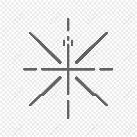 Flat Line Star Compass Icon Sa Isang Puting Background Vectoricon Ng