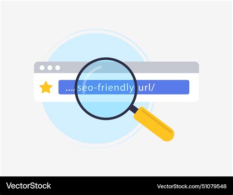 Create Seo Friendly Urls Using Relevant Keywords Vector Image