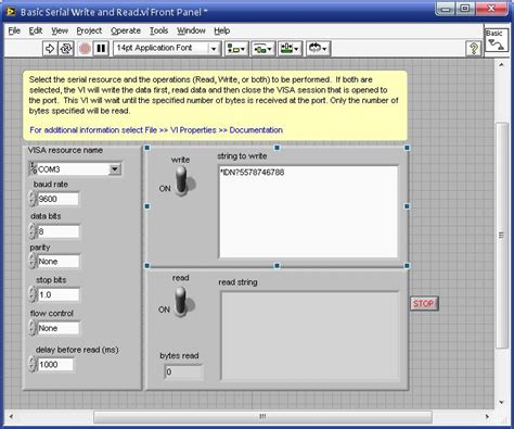 Rs232 傳輸字串錯誤 Labview Science And Technology Database