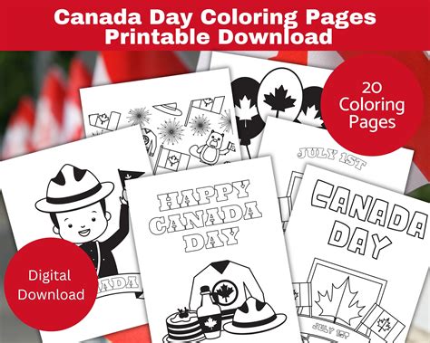 Canada Day Coloring Pages [2025]
