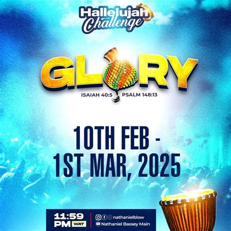 Live Video Hallelujah Challenge February 2025 Day 1 Nathaniel Bassey Perspective