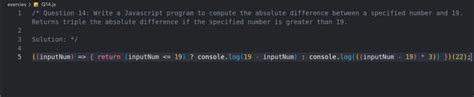 Write A Javascript Program To Calculate The Difference Between Numbers