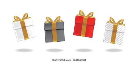 Set Opened Black Surprise Boxes Tied Stock Vector Royalty Free 2478521489 Shutterstock