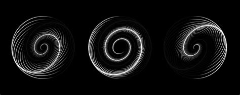 뒤틀린 흑백 나선형 곡선 프레임 터널 벡터 기술 로고 요소입니다 3차원 형태에 대한 스톡 벡터 아트 및 기타 이미지 3차원 형태 가리키기 개념 Istock