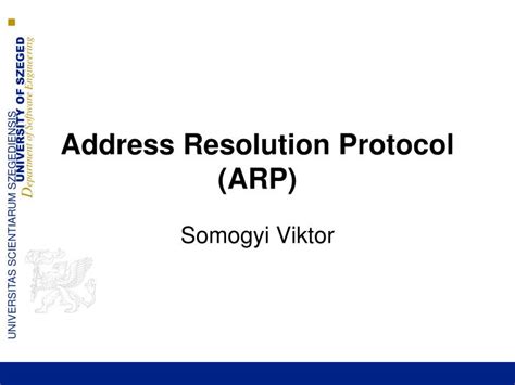 Ppt Address Resolution Protocol Arp Powerpoint Presentation Free