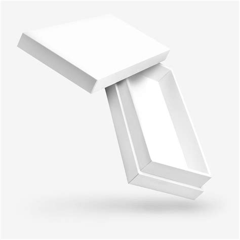 White Rectangular Box With Lid
