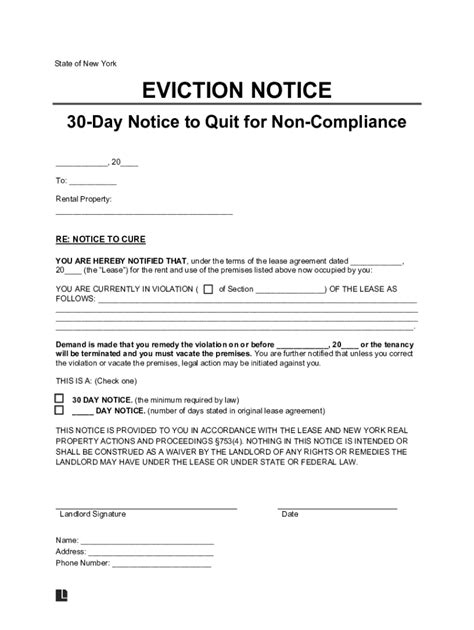 Fillable Online Pennsylvania Eviction Notice Form Free Template Fax