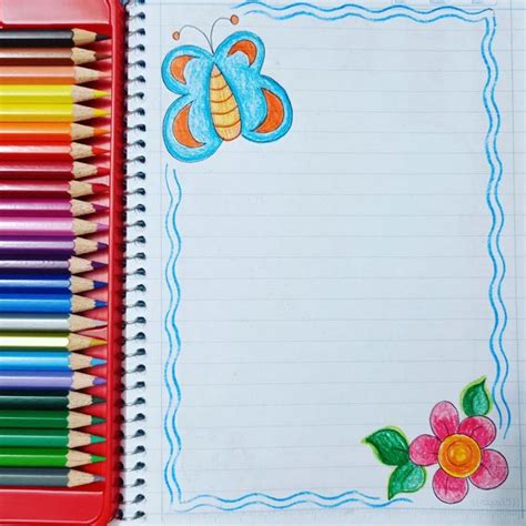 تزیین دفتر خوشگل با نقاشی های فانتزی و کارتونی جذاب ساده زیبا