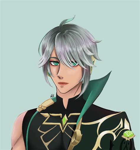 Fanart Of The Genshin Impact Character Al Haitham By Me Zelda Characters Fictional Characters