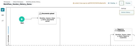 Workflow Version History