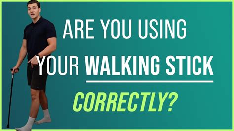How To Use A Walking Stick Cane Correctly YouTube