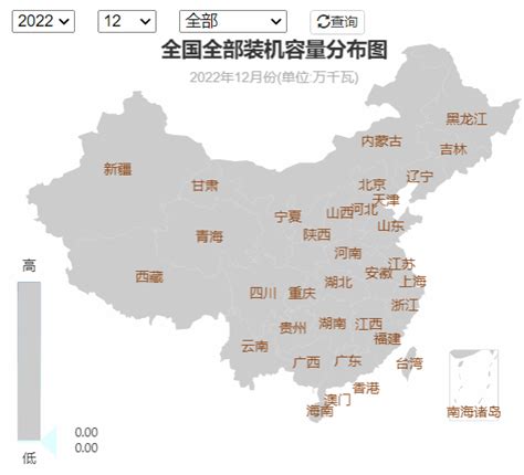 中国电力版图2022版 根据中电联数据 截至2022年底全国发电装机容量25 64亿千瓦包括火电装机容量13 32亿千瓦水电装机