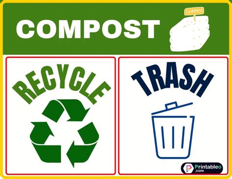 33 Printable Recycle Signs Printableo Com