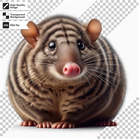 Premium Psd A Rat With A Nose That Says A Rat On It
