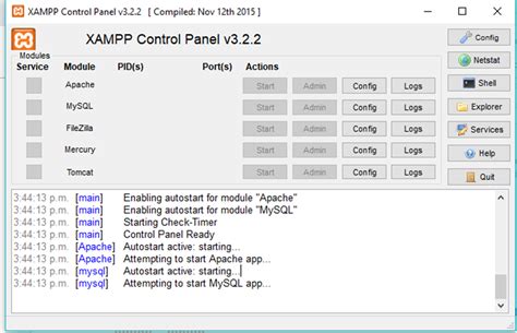 Apache Apache No Se Inicia En Xampp