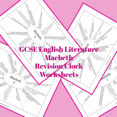 6 Macbeth Worksheets With Questions Based On Quotes And Themes