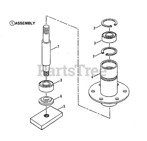 Snapper Lt 160h42hbv 84723 Snapper 42 Lawn Tractor 16hp Spindle Assembly 42 Cutting Deck