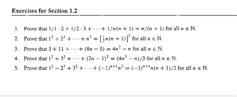 Exercises For Section 1 21 Prove That 1 12 1 23 1 N N 1 N N 1 Fo