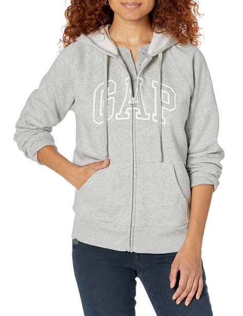 Gap Womens Logo Hoodie Zip Sweatshirt