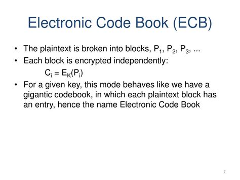 PPT Block Cipher Modes Of Operation And Stream Ciphers PowerPoint Presentation ID 1281333