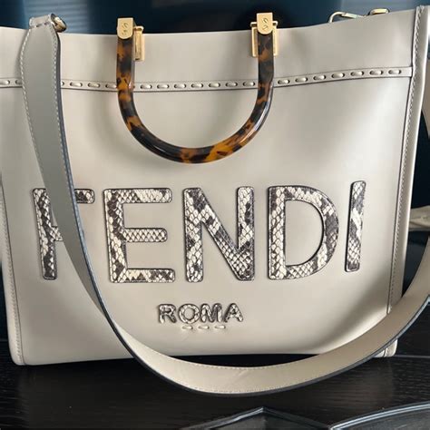 fendi bags fendi sunshine medium with python accents poshmark