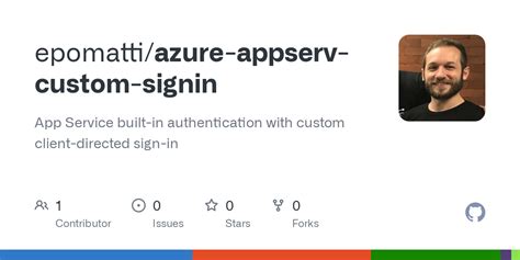 GitHub Epomatti Azure Appserv Custom Signin App Service Built In