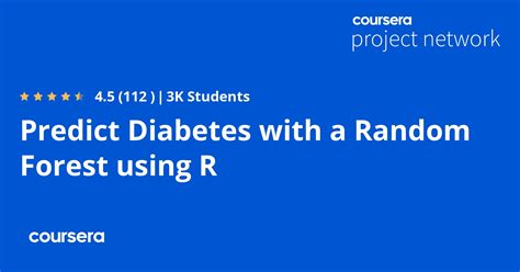 Predict Diabetes With A Random Forest Using R Coursya
