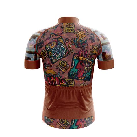 Jersey Ciclismo Manga Larga Maillot Mtb Tricolor Pirámide Quetzalcóatl