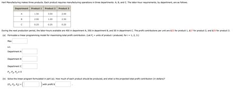 Solved A Formulate A Linear Programming Model For Solved A Formulate A Linear Programming Model For