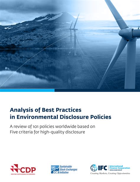analysis of best practices in environmental disclosure policies a