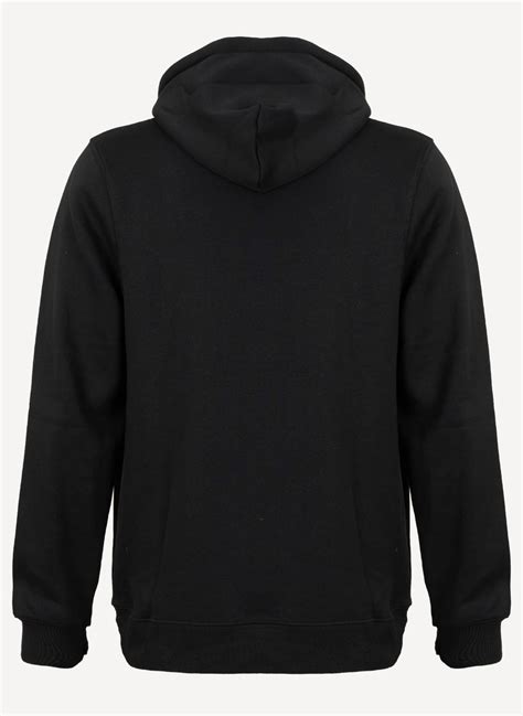 Moletom Canguru Com Capuz Quiksilver Preto Fech Embroidery