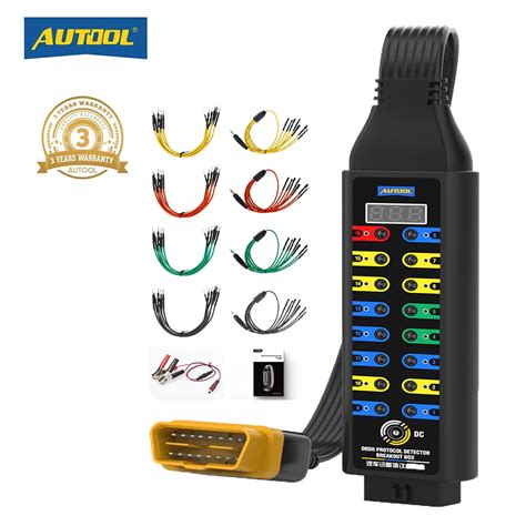 Autool Obd2 Breakout Box Obdii Protocol Diagnostic Detector 16 Pin Can Breakout W Voltage