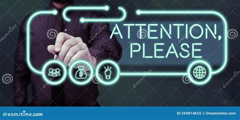 Text Caption Presenting Attention Please Business Overview Way To Attract When There Is